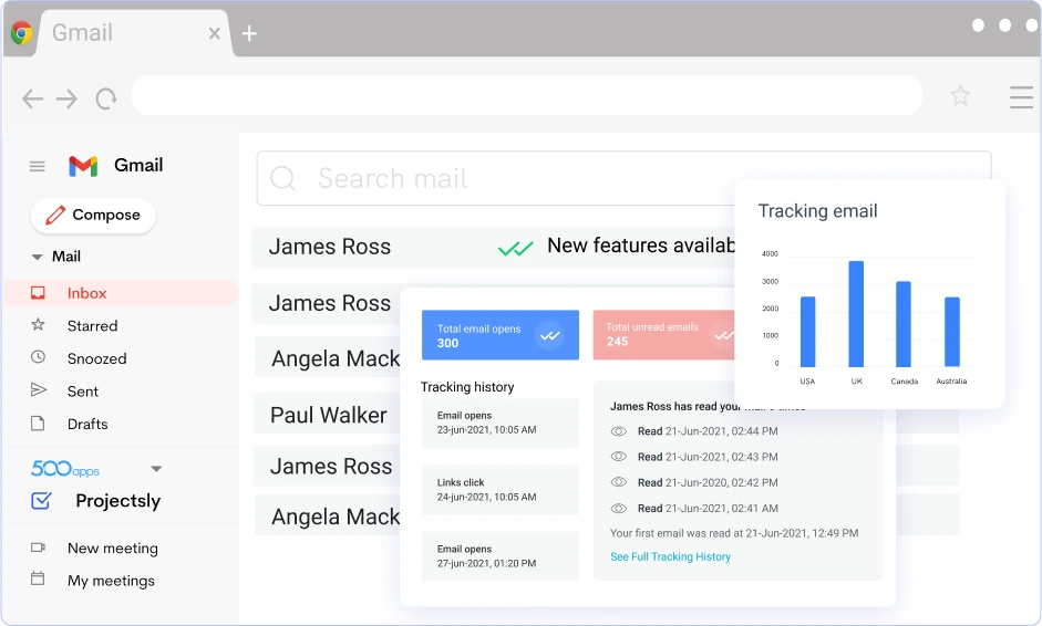 Email Activity Timeline | OpenedOrNot by 500apps